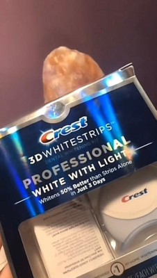 Crest 3d Whitestrips Professional White With Light Teeth Whitening Kit ...