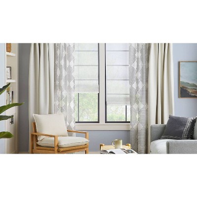1pc Blackout Textural Overlay Window Curtain Panel - Threshold™ : Target