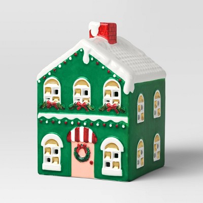 Ganz 4.5 Inch Gingerbread House (led) Peppermint Trees Village ...