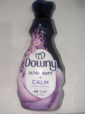 Downy Ultra Soft + Calm Lavender & Vanilla Bean Liquid Fabric Softener ...