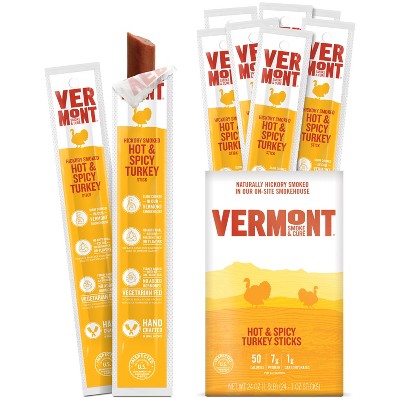 Snack Sticks By Vermont Smoke & Cure - Hot & Spicy – Turkey – Healthy ...
