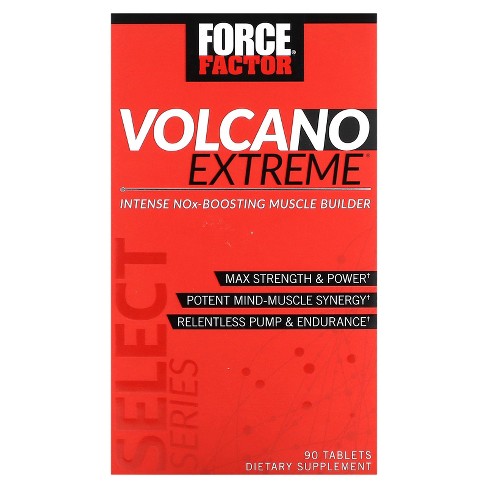 Force Factor Volcano Extreme, Intense Nox-boosting Muscle Builder, 90 ...