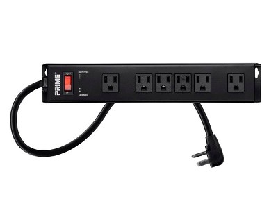 Monoprice Power & Surge - 6 Outlet Metal Surge Protector Power Strip ...