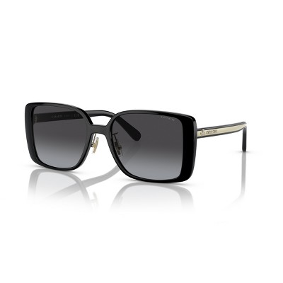 Coach Hc8271u 57mm Woman Square Sunglasses Dark Grey Lens : Target