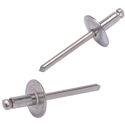 Bolt Dropper #64 Large Flange Stainless Rivets (50pc) 3/16" Diameter ...