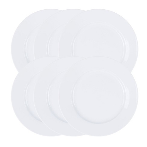Gibson Our Table Simply White Porcelain 11 Inch Caterer Dinner Plates ...