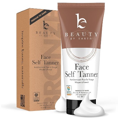 Beauty By Earth Face Self Tanner Lotion - Medium To Dark, 3oz : Target