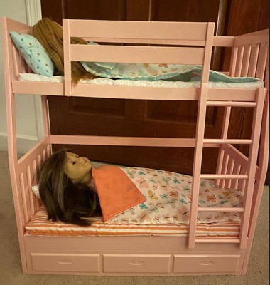 Our Generation Dreams For Two Pink Bunk Beds Accessory Set For 18 ...
