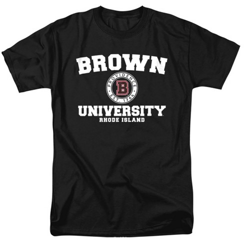 Brown University Official Circle Logo Adult T-shirt, Black, X-large ...