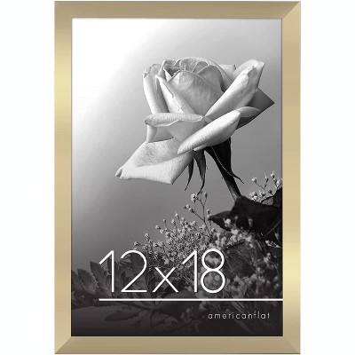 Americanflat 12x18 Poster Frame With Polished Plexiglass - Gold Picture ...