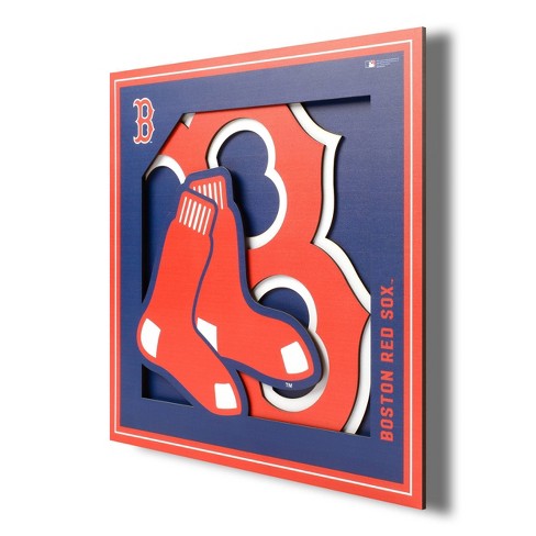 Mlb Boston Red Sox 3d Logo Series Wall Art - 12"x12" : Target
