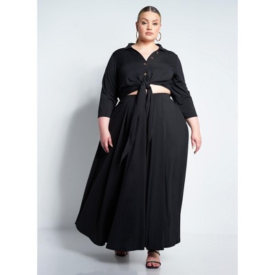 Rebdolls Women's Button Down Tie Front Top : Target