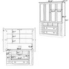 Luxystar Modern Tall Kitchen Pantry Cabinet with 4 Adjustable Shelves ...