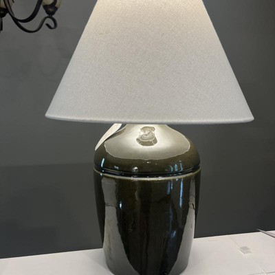Medium High Gloss Ceramic Table Lamp Green - Threshold™ Designed With ...
