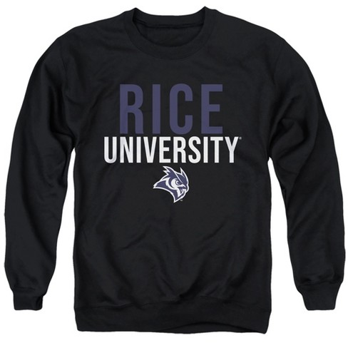 Rice University Official Stacked Unisex Adult Crewneck Sweatshirt ...