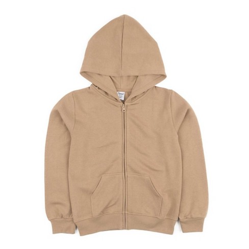 Leveret Kids Zipper Sweat Hoodie Beige 14 Year : Target