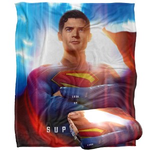 Superman (2025) Look Up Poster Silky Touch Super Soft Throw Blanket 50 ...