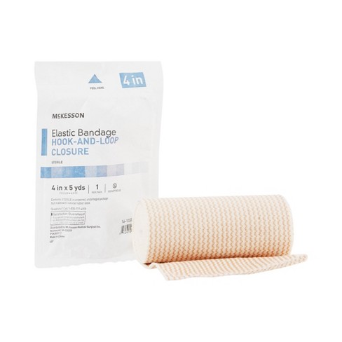 Mckesson Elastic Compression Bandages, 4 In X 5 Yd, 1 Count, 1 Pack ...