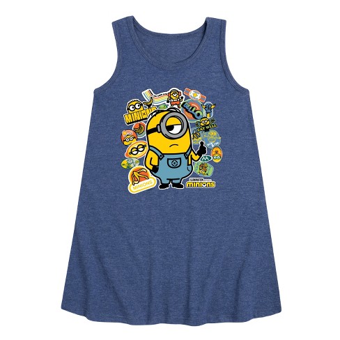 Despicable Me Minions Minion & Banana Stickers - Heather Navy - 6t : Target