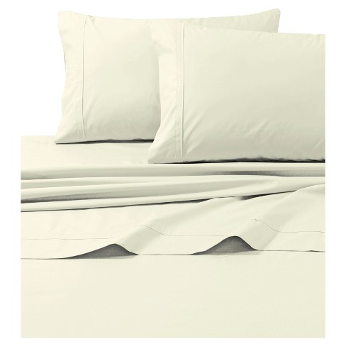 Cotton Percale Solid Sheet Set 300 Thread Count - Tribeca Living® : Target