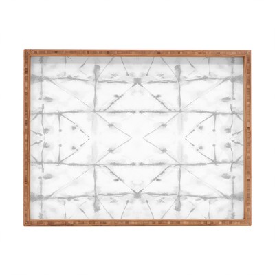 Jacqueline Maldonado Manifest Grey Rectangle Bamboo Tray - Deny Designs ...