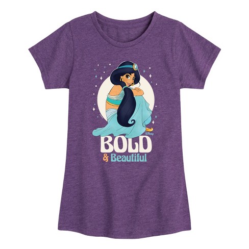 Disney Princess Jasmine Bold And Beautiful Fitted Short Sleeve Graphic ...