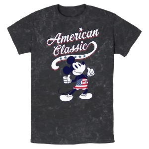 Mickey & Friends Mens July 4th Retro American Classic Short Sleeve T ...
