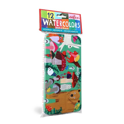 Eeboo: Mushroom Watercolors Paint Set 12 Colors : Target