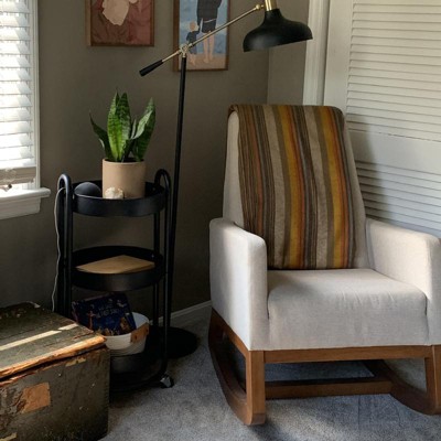 Yashiya Mid - Century Retro Modern Fabric Upholstered Rocking Chair ...