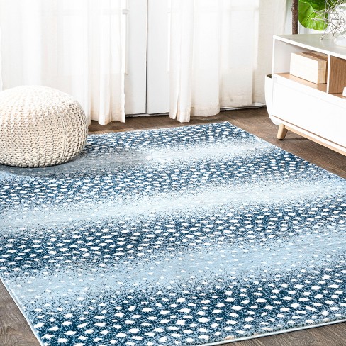 8'x 10' Antelope Modern Animal Area Rug, Blue/cream - Jonathan Y : Target