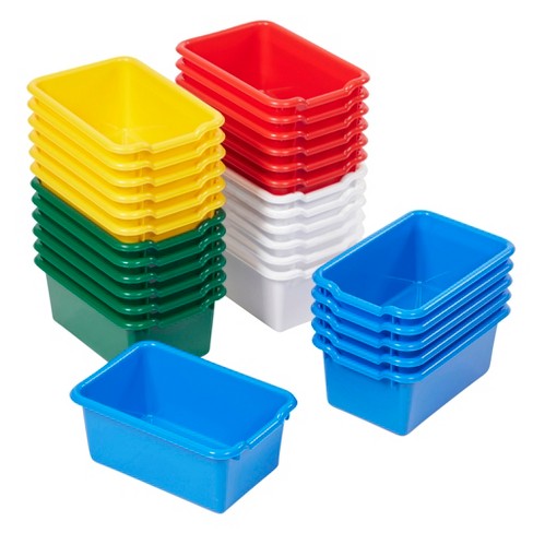 Educator Direct Scoop Front Multipurpose Storage Bins Cubby Compatible 30 piece Target