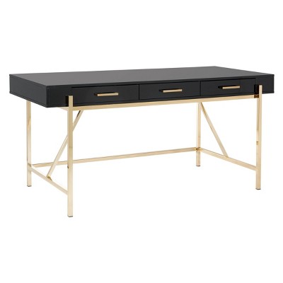 Alios Desk White/gold - Osp Home Furnishings : Target