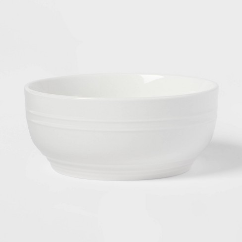 24oz Stoneware Westfield Cereal Bowl White - Threshold™ : Target
