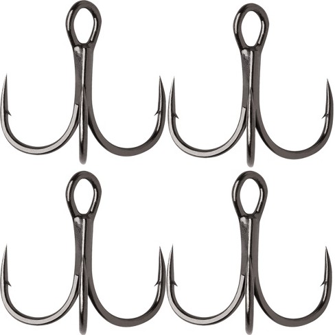 Vmc Hybrid Treble Short Fishing Hook 4-pack - 1 - Black Nickel : Target