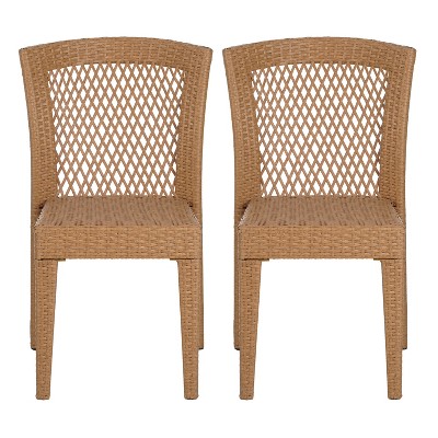 Christopher Knight Home Hava Outdoor Rattan And Iron Stacking Dining ...