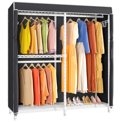 Vipek V4c Garment Rack With Cover Heavy Duty Covered Clothes Rack ...