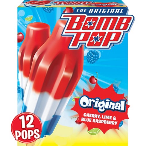 Bomb Pop Original (cherry, Lime, Blue Raspberry) Frozen Bars - 21 Fl Oz ...