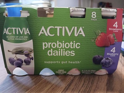 Activia Probiotic Dailies Strawberry Yogurt Drink - 8ct/3.1 Fl Oz ...