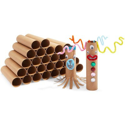 Bright Creations 24 Rolls White Cardboard Tubes For Crafts, Empty ...