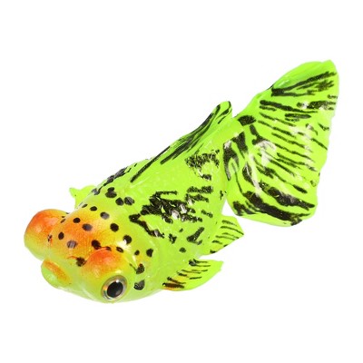 Unique Bargains Aquarium Glowing Artificial Golden Fish Ornament With ...