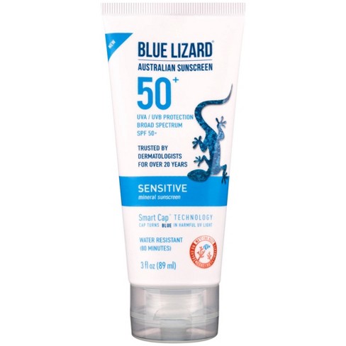 Blue Lizard Sensitive Sunscreen Tube - Spf 50 - 3 Fl Oz : Target