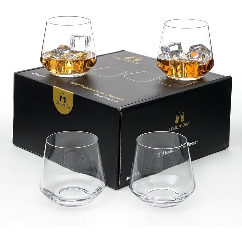 Lemonsoda High-end Double Rocks Glasses (set Of 4) – 13oz : Target