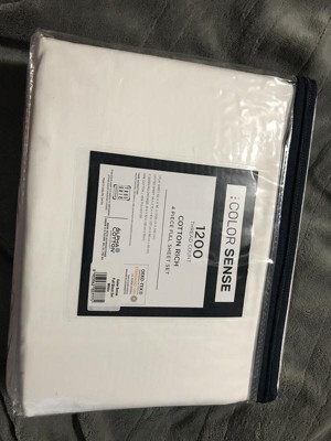 1200 Thread Count Cotton Rich Sateen Sheet Set - Color Sense : Target
