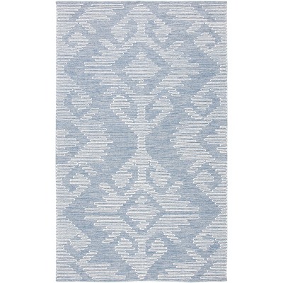 Kilim Klm853 Hand Woven Area Rug - Blue/ivory - 4'x6' - Safavieh : Target