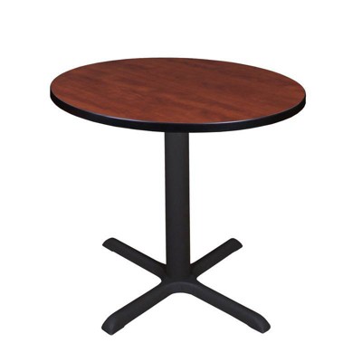 Carter Round Dining Table Metal/cherry - Powell : Target