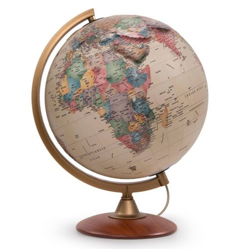 Colombo Antique Physical Relief Globe - Waypoint Geographic: 12 ...
