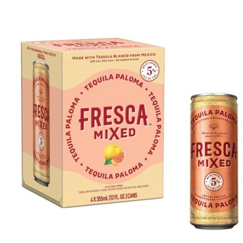 Fresca Mixed Tequila Paloma - 4pk/12 Fl Oz Cans : Target
