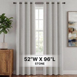 H.Versailtex 2 Panels Blackout Curtains Thermal Insulated Grommet Top ...