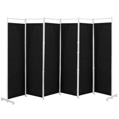 Costway 6-panel Room Divider Folding Privacy Screen W/steel Frame ...