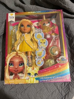 Rainbow High Sunny Yellow With Slime Kit & Pet 11'' Shimmer Doll With ...